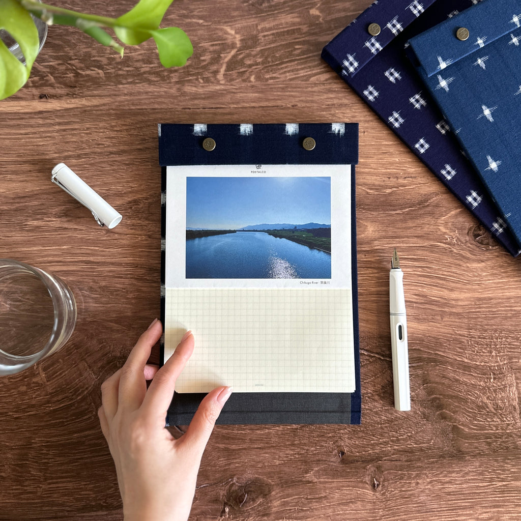 [Postalco] Snap Pad Binder // Kurume Kasuri Limited Collection (A5) – Baum-kuchen