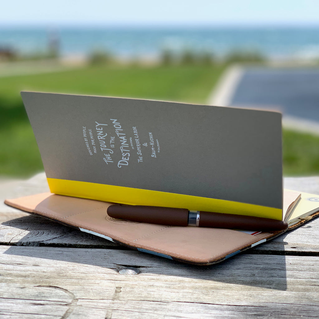 "The Journey is the Destination" Notebook – Baum-kuchen