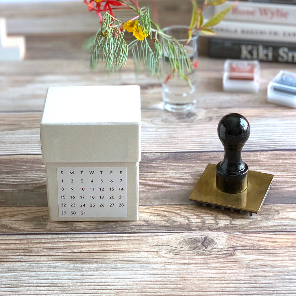 Mizushima Perpetual Calendar Stamp – Baum-kuchen