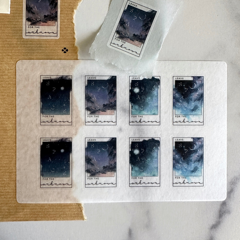 [BK Original Sticker] Leave Space for the Unknown (2 sticker sheets ...