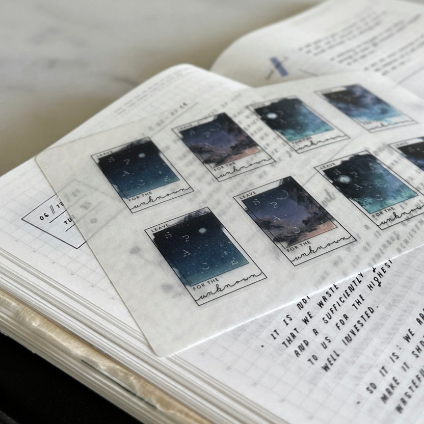 [BK Original Sticker] Leave Space for the Unknown (2 sticker sheets ...