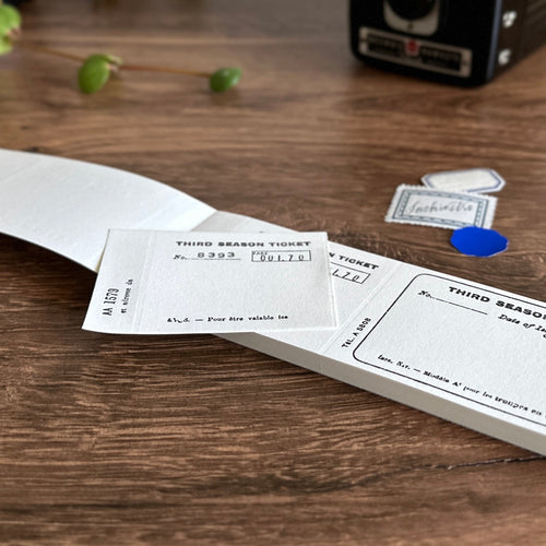 [Yohaku Memo Pad] Ticket – Baum-kuchen