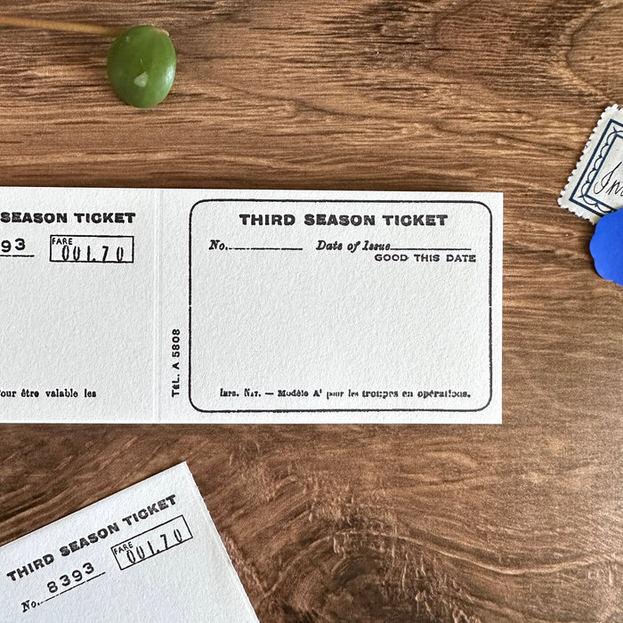 [Yohaku Memo Pad] Ticket – Baum-kuchen