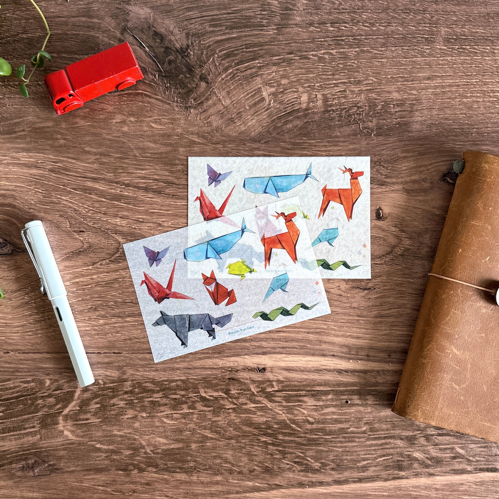 [BK Original Sticker] Origami Animals – Baum-kuchen