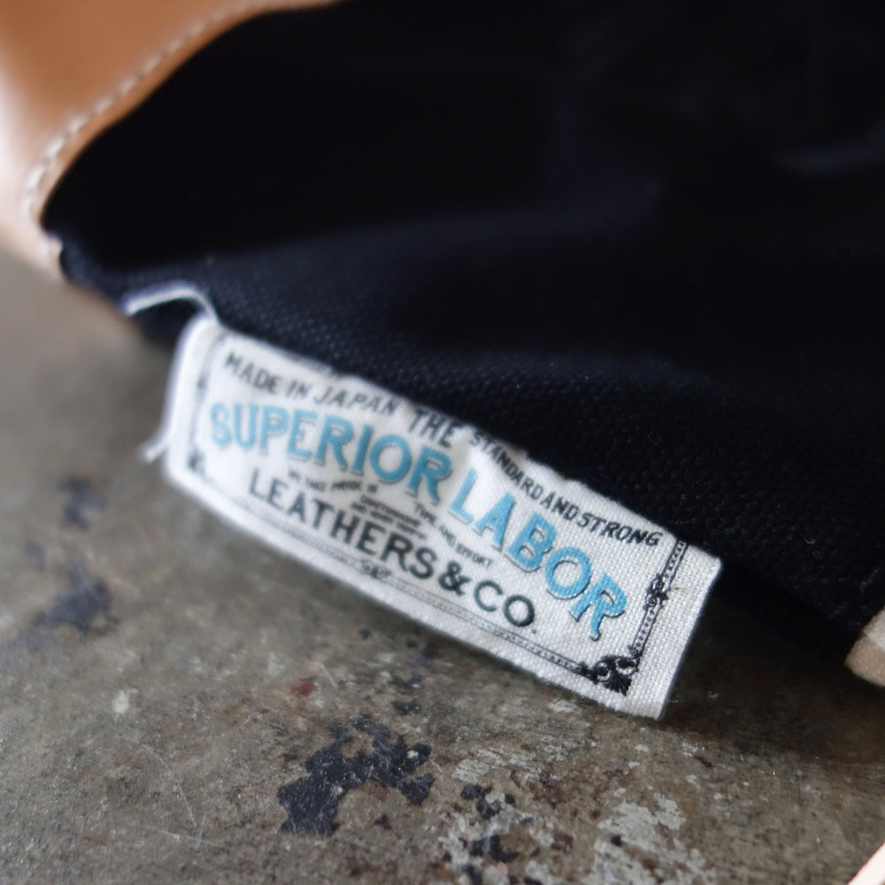 [TSL] Engineer Pouch // Black canvas w/nude leather – Baum-kuchen